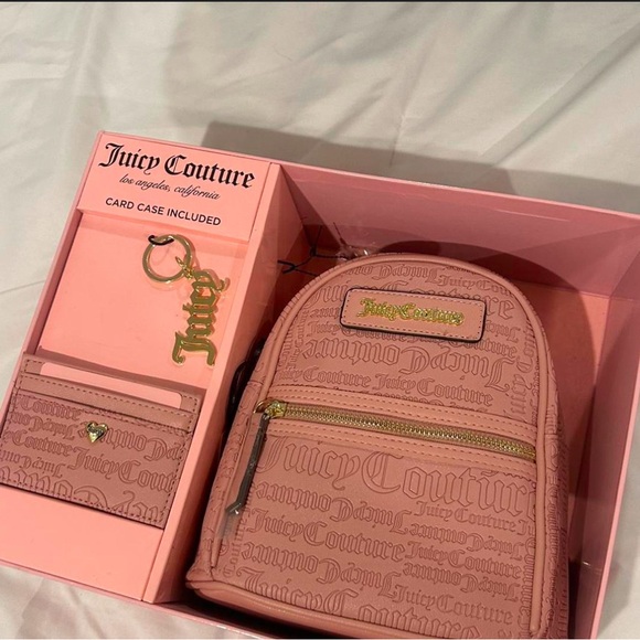 Juicy Couture | Bags | Juicy Couture Pink Mini Backpack Set | Poshmark